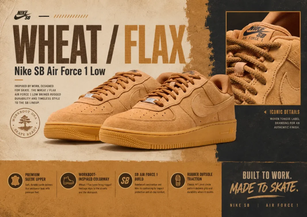 6/2/26 O&A NYC WALESTYLEZ FOOTWEAR SPECIAL: Nike SB Air Force 1 Wheat ...